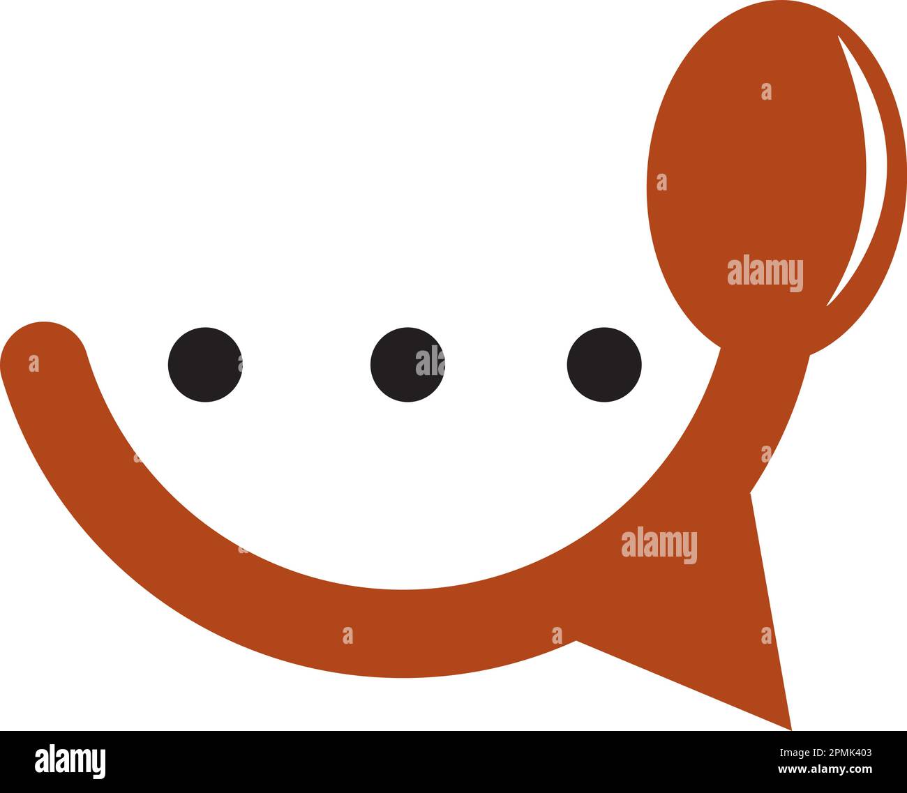 Chat logo form food restaurant icon vector design template food chat ...
