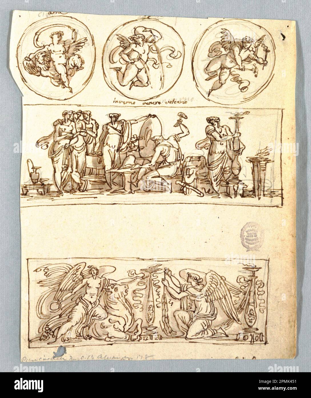 Three putti drawing hi-res stock photography and images - Alamy