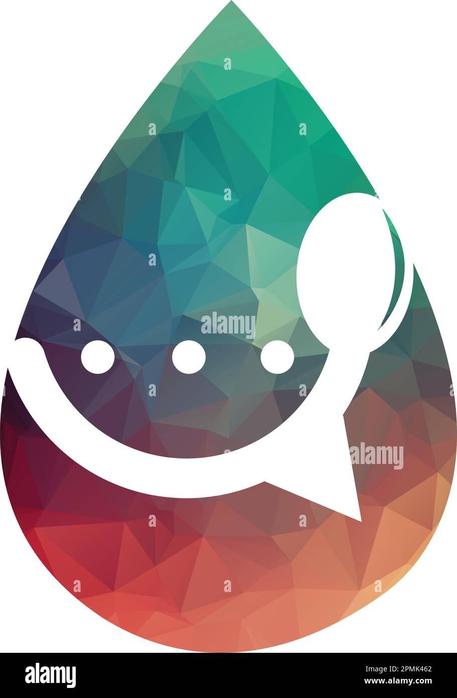 Chat logo form food restaurant icon vector design template food chat ...