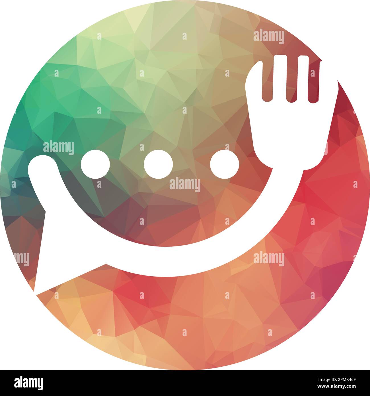 Chat logo form food restaurant icon vector design template food chat ...