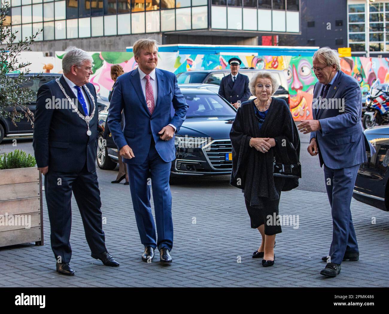 King Willem-Alexander and Princess Beatrix of The Netherlands arrive at ...
