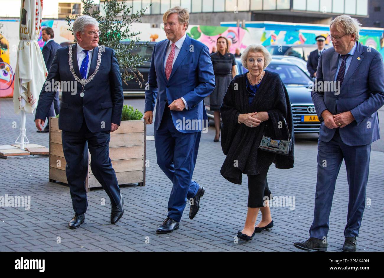 King Willem-Alexander and Princess Beatrix of The Netherlands arrive at ...