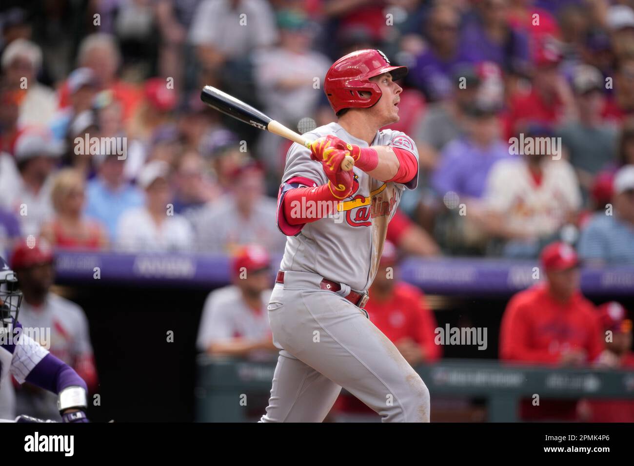 St. Louis Cardinals' Nolan Gorman in the eighth inning of a baseball ...