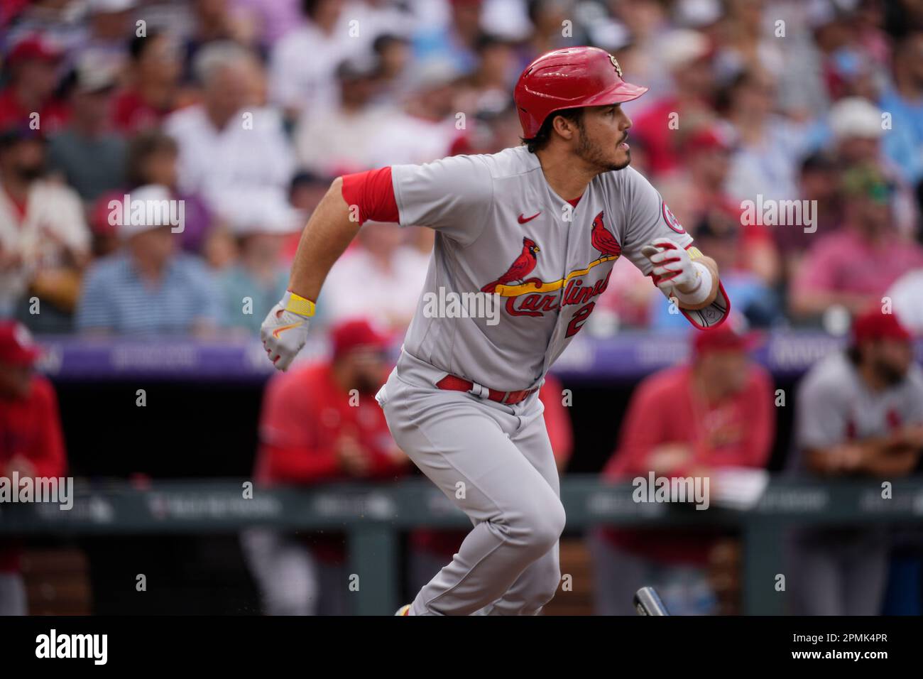 St. Louis Cardinals' Nolan Arenado in the eighth inning of a baseball ...