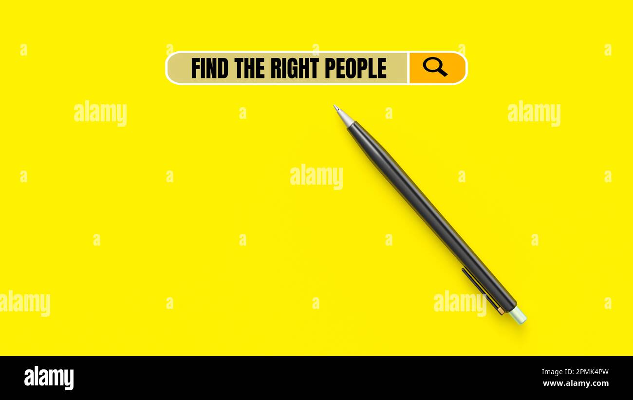 find the right people Stock Photo - Alamy