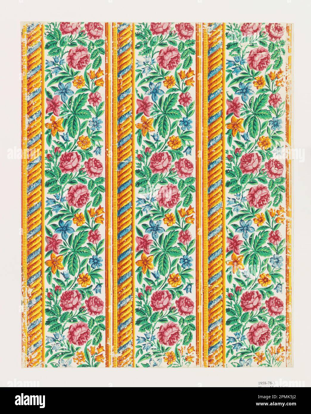Border (France); block-printed on handmade paper; 59.5 x 47 cm (23 7/16 ...