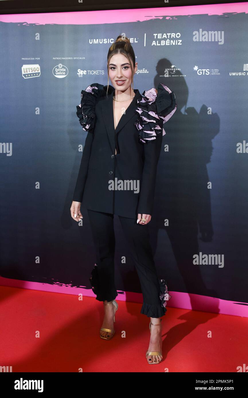 Actress Sara Fructuoso poses at the photocall prior to the VIP premiere ...