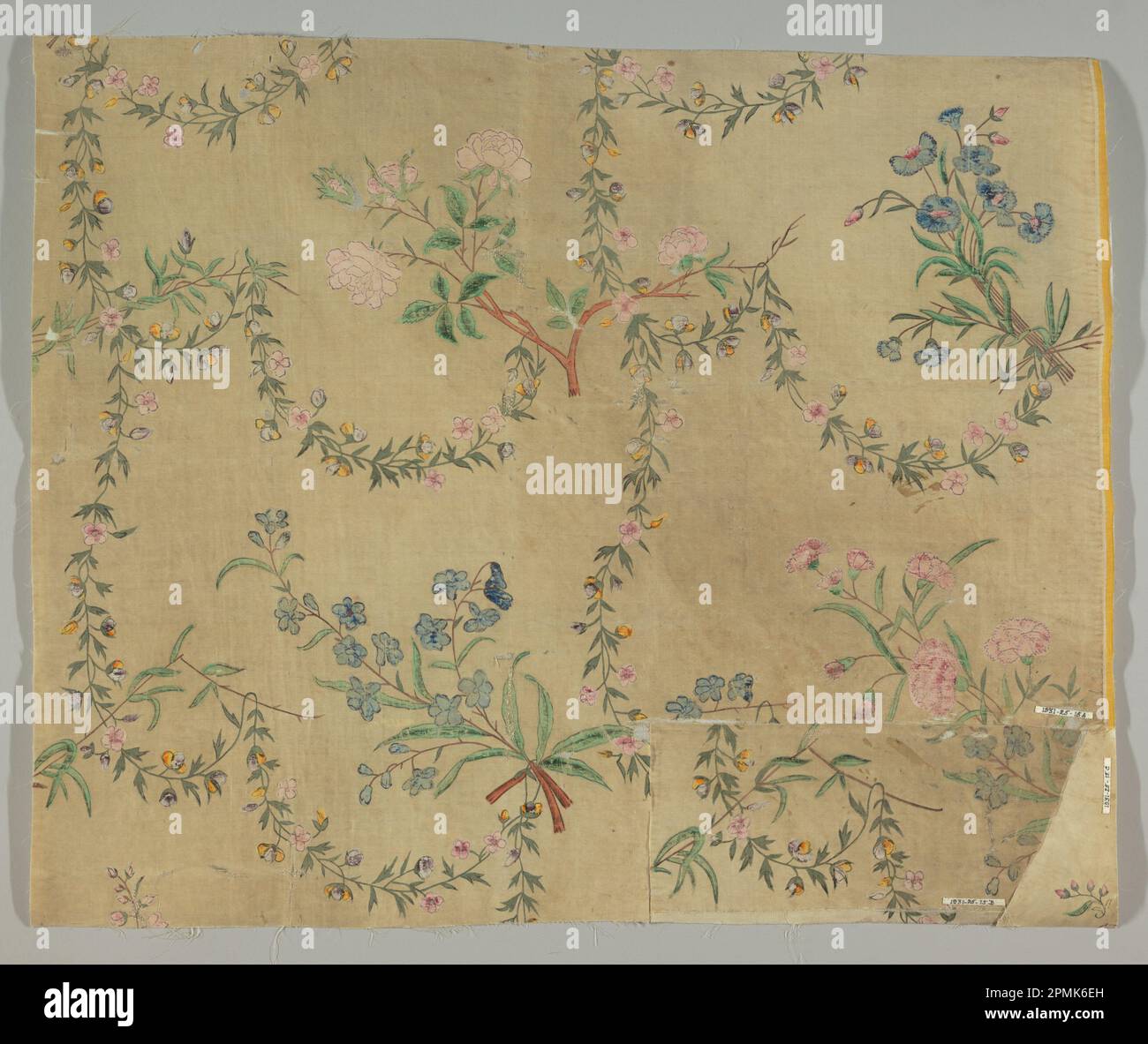 Fragment (China); silk; tempera Stock Photo - Alamy