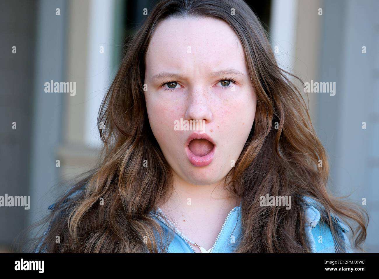 How could you Portrait of disappointed unhappy teenager girl standing ...