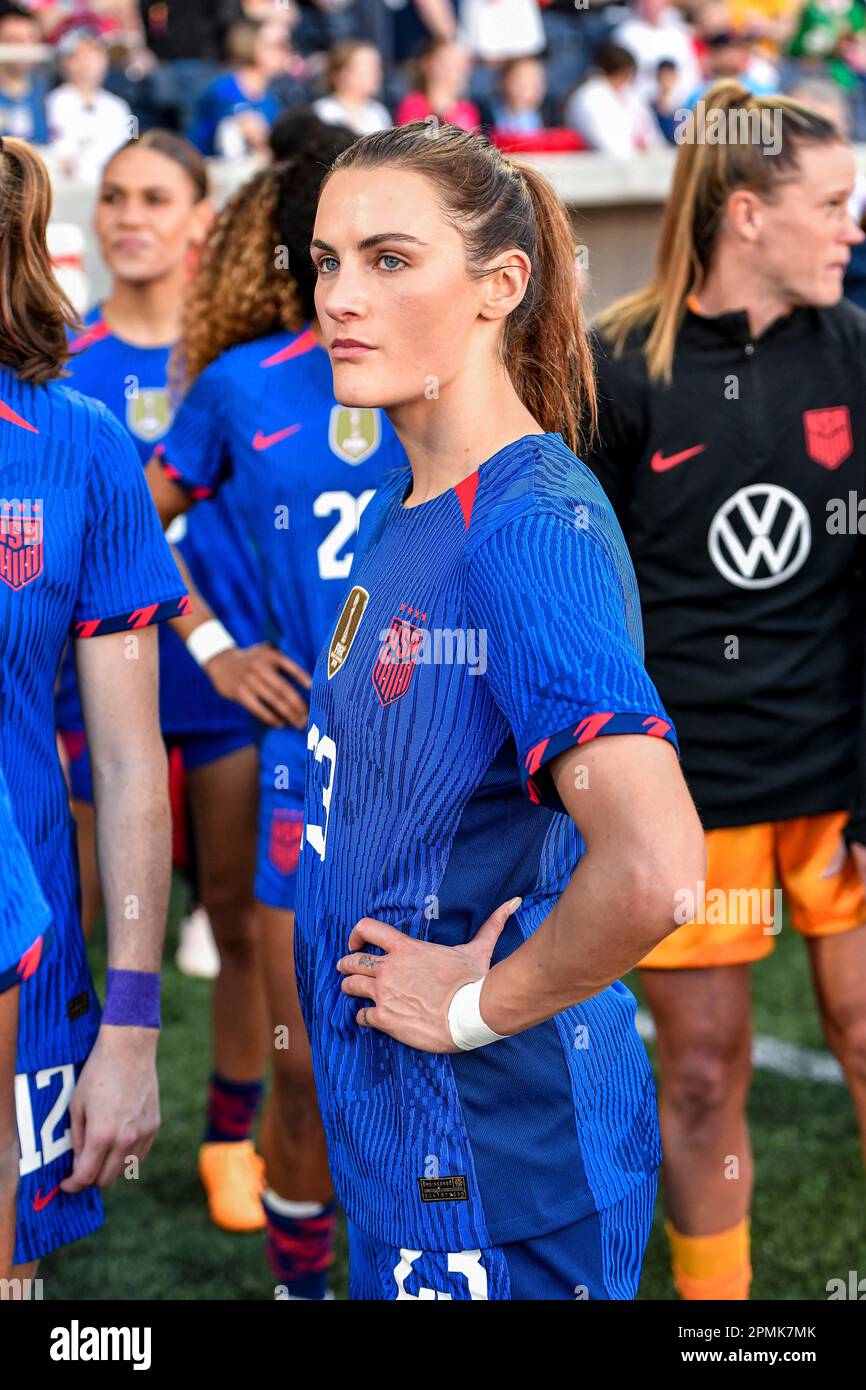 ST. LOUIS, MO - APRIL 11: U.S. Women's National Team defender Emily Fox ...