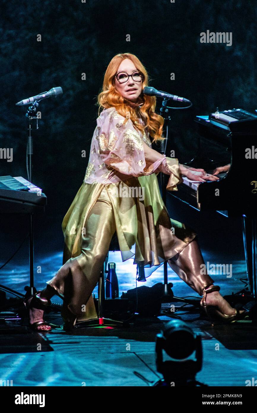 Milan Italy. 13 April 2023. The American singer-songwriter and pianist TORI AMOS performs live ...