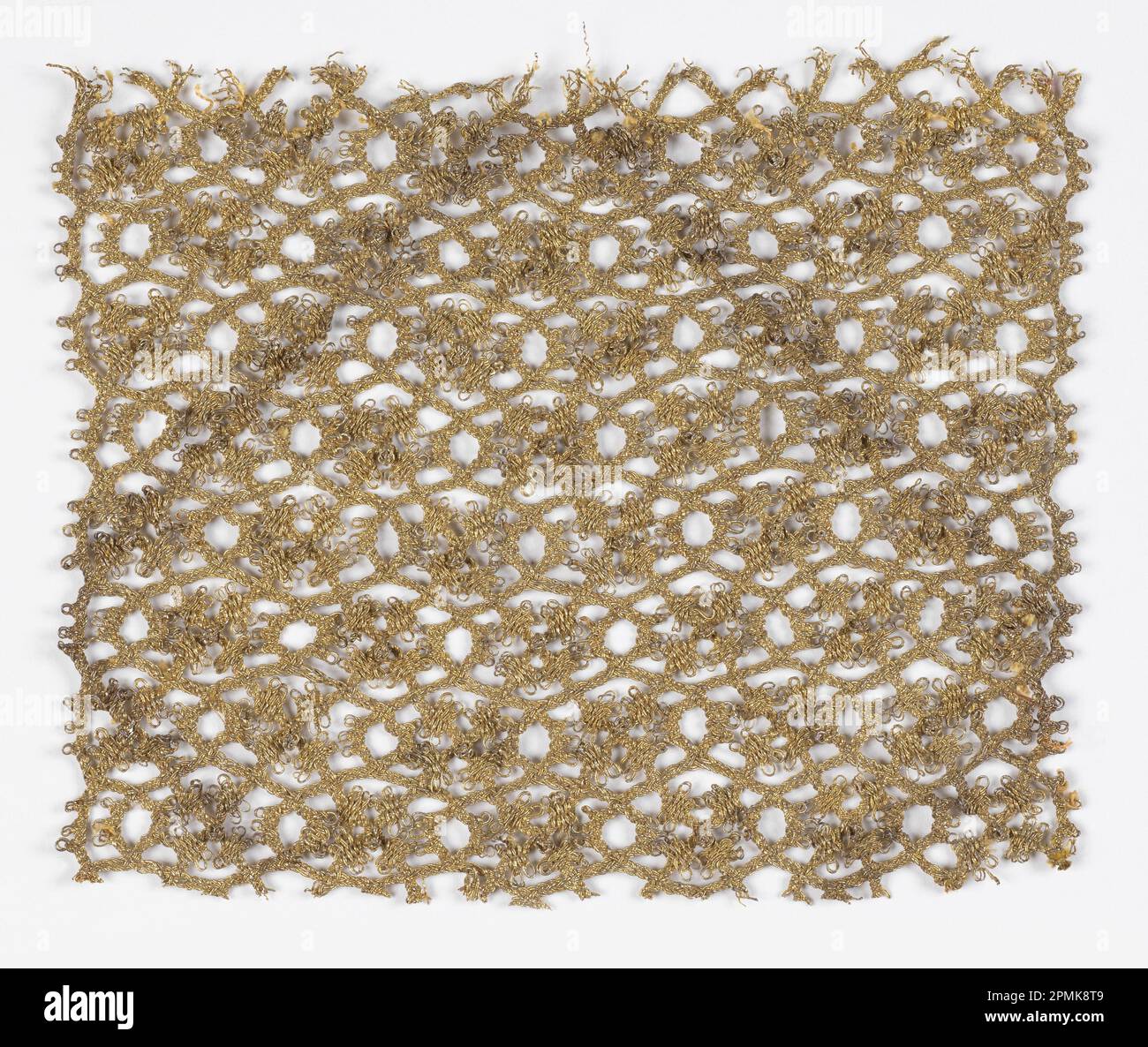 Fragment; metallic strips wrapped around linen core Stock Photo - Alamy