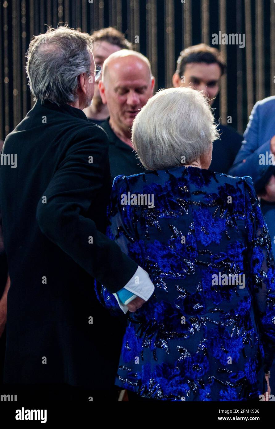 Princess Beatrix of The Netherlands at Amare in The Hague, on April 13 ...
