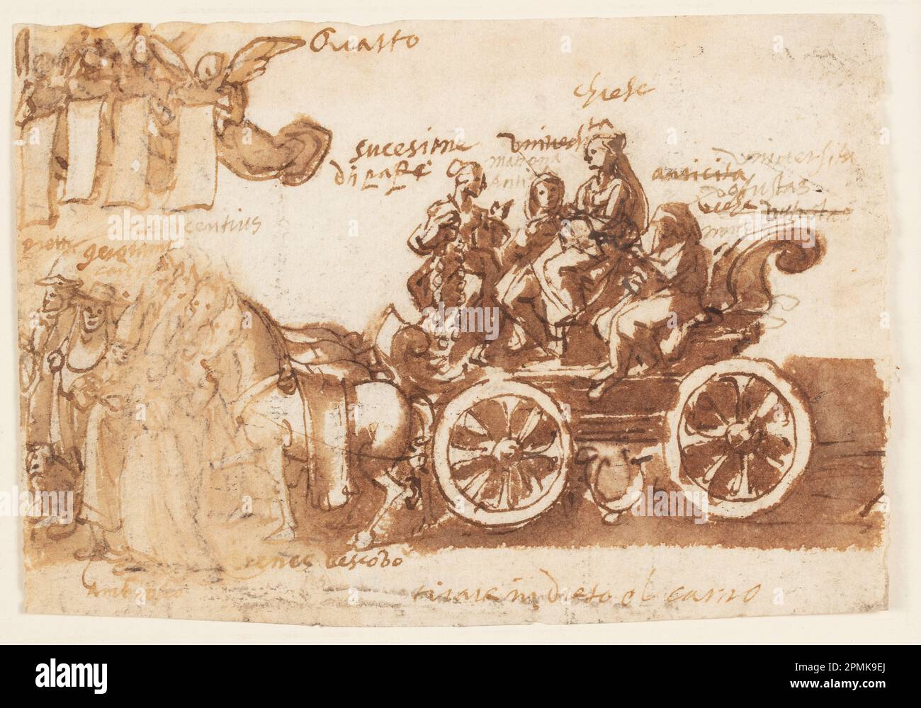 Drawing, Allegory of the Triumph of the Church, Fourth Version; Jan van ...