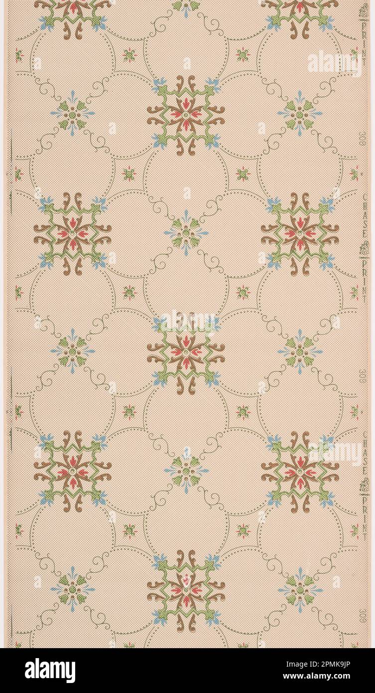 Ceiling Paper (USA); Manufactured by Lewis Chase Wall Paper Company ...