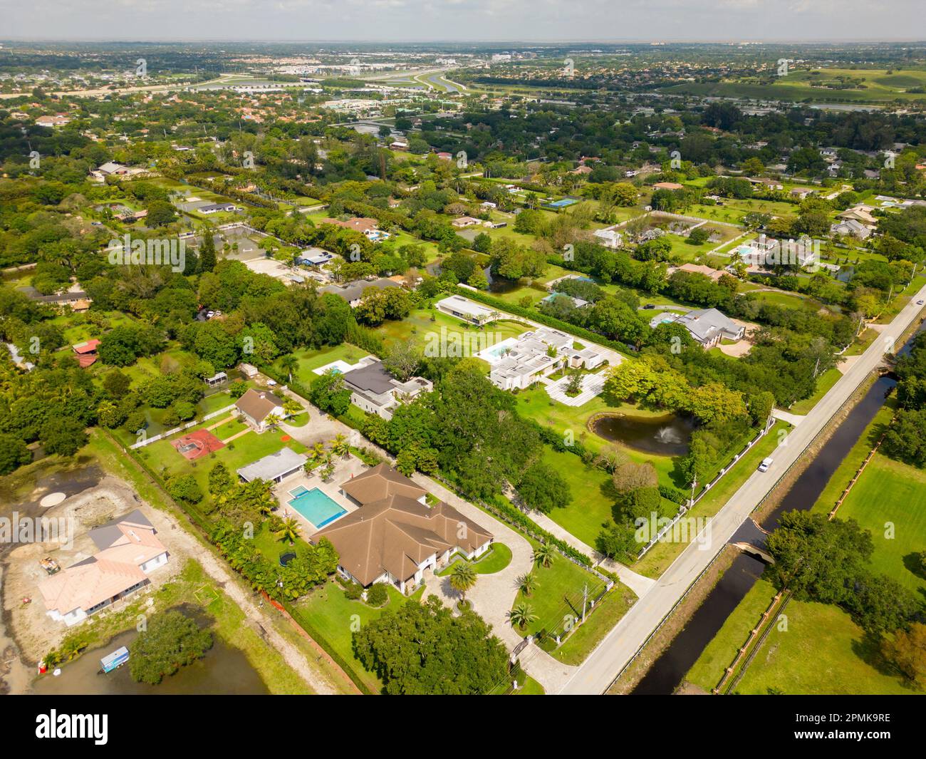 Luxury homes Southwest Ranches Florida USA Stock Photo - Alamy