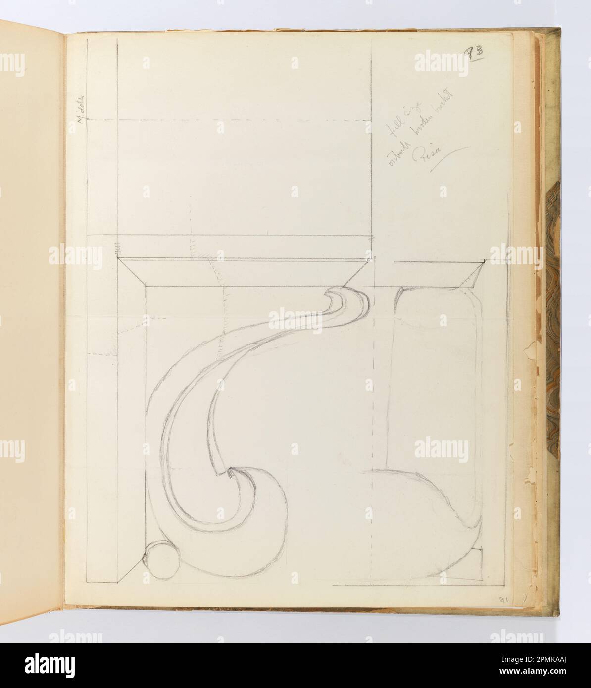 Album Page, Wooden Bracket, Pisa; Whitney Warren Jr. (American, 1864 ...