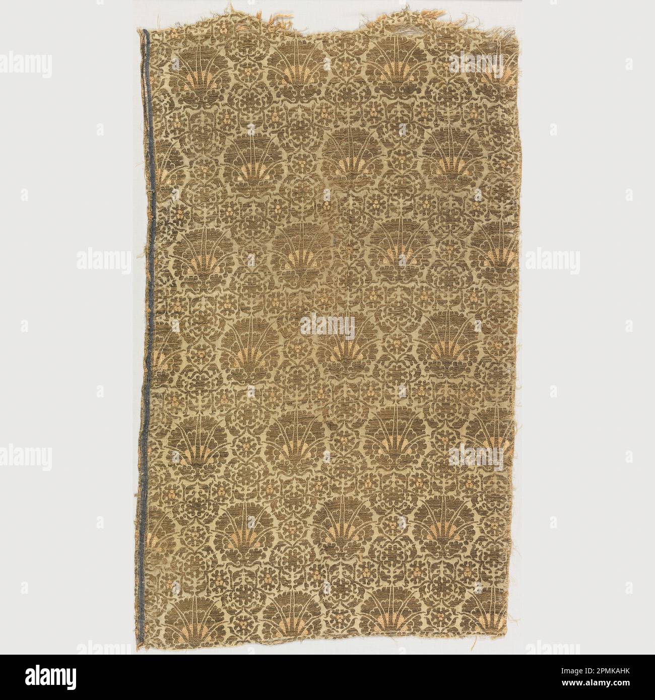 Textile ; silk, metal-wrapped linen Stock Photo - Alamy