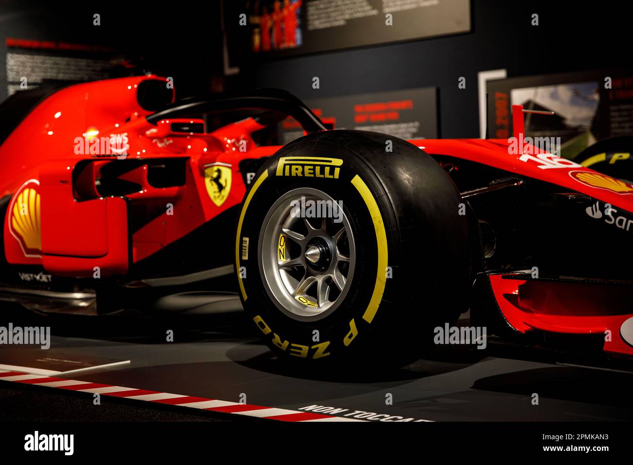 Maranello, Italy - April 01, 2023: Ferrari Formula 1 car studio shot ...