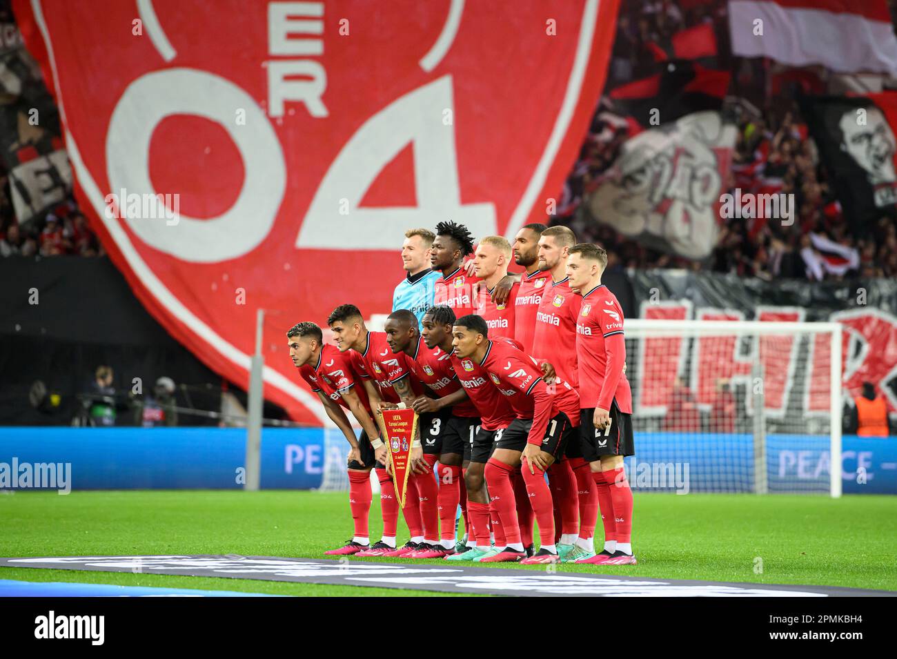 Leverkusen/ Germany. April 13th, 2023, Feature, Team LEV behind a ...