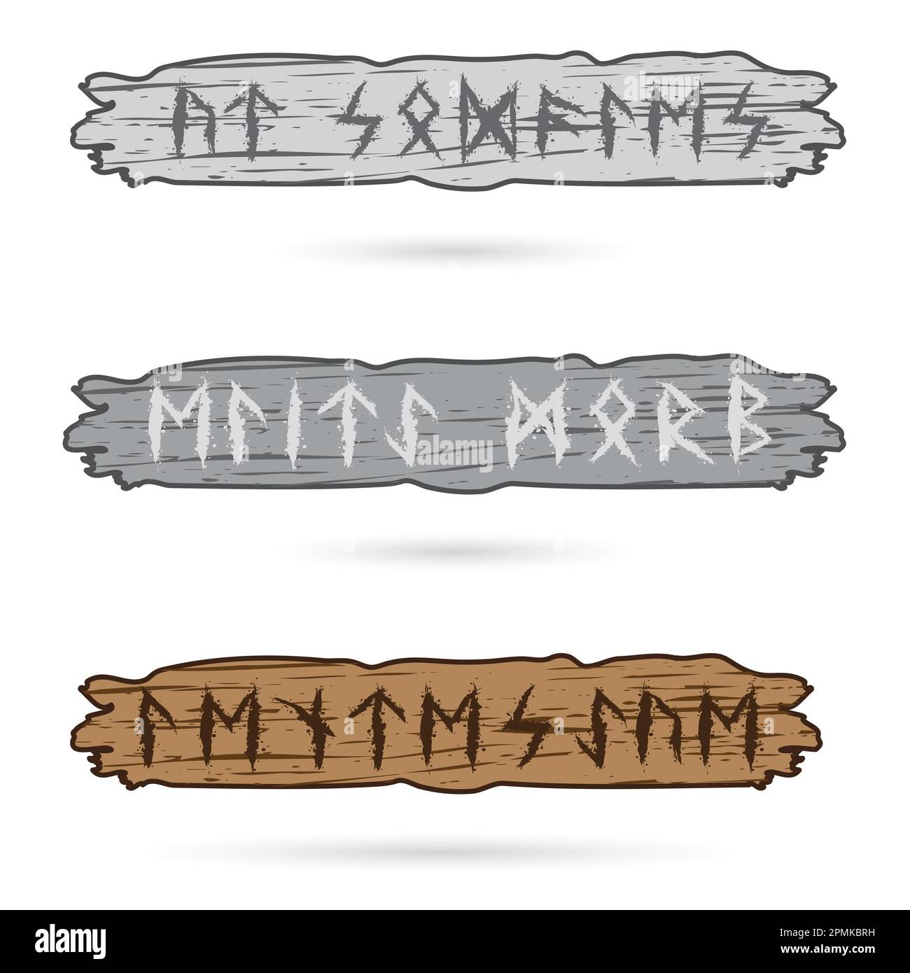 Tree branch runes boards set Stock Vector Image & Art - Alamy