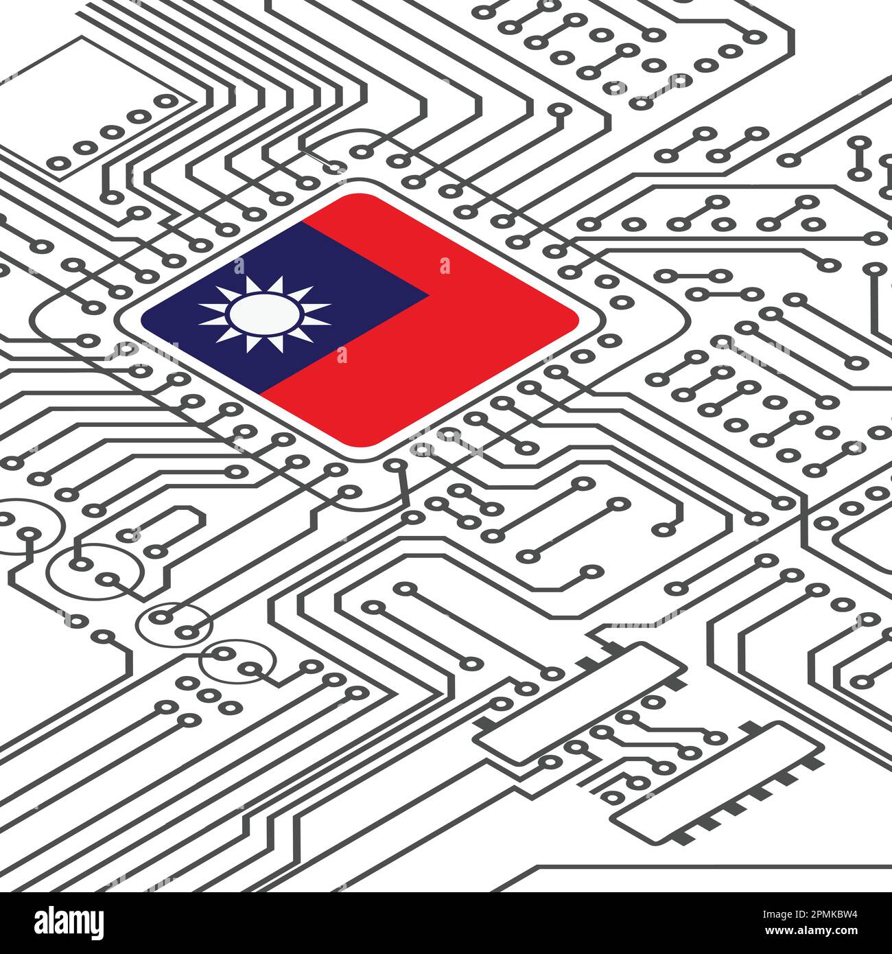 Integrated circuit taiwan Stock Vector Images - Alamy