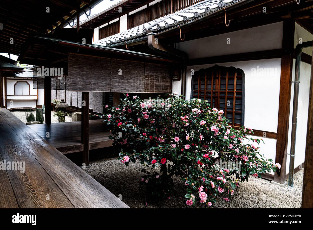 Entrance leading to the garden of Zuihoin subtemple in Daitokuji Rinzai ...