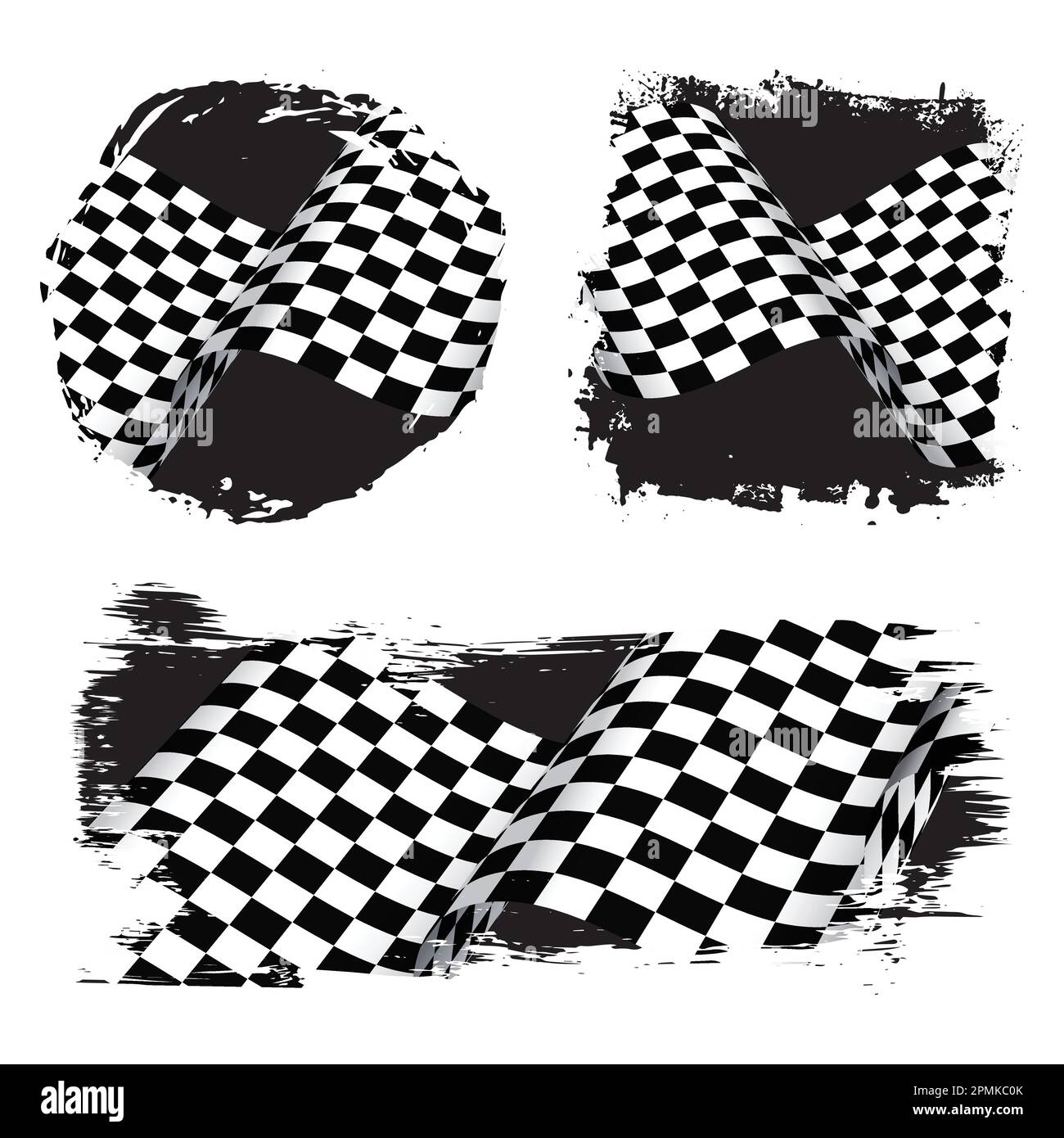Race grunge checkered flags Stock Vector Image & Art - Alamy