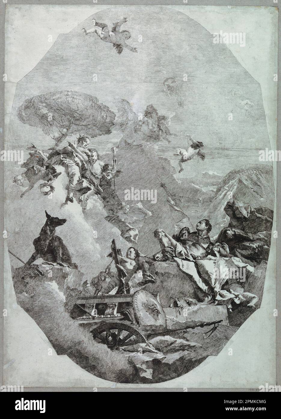 Print, The Triumph of Mars; Made by Lorenzo Tiepolo (Italian, 1736 ...