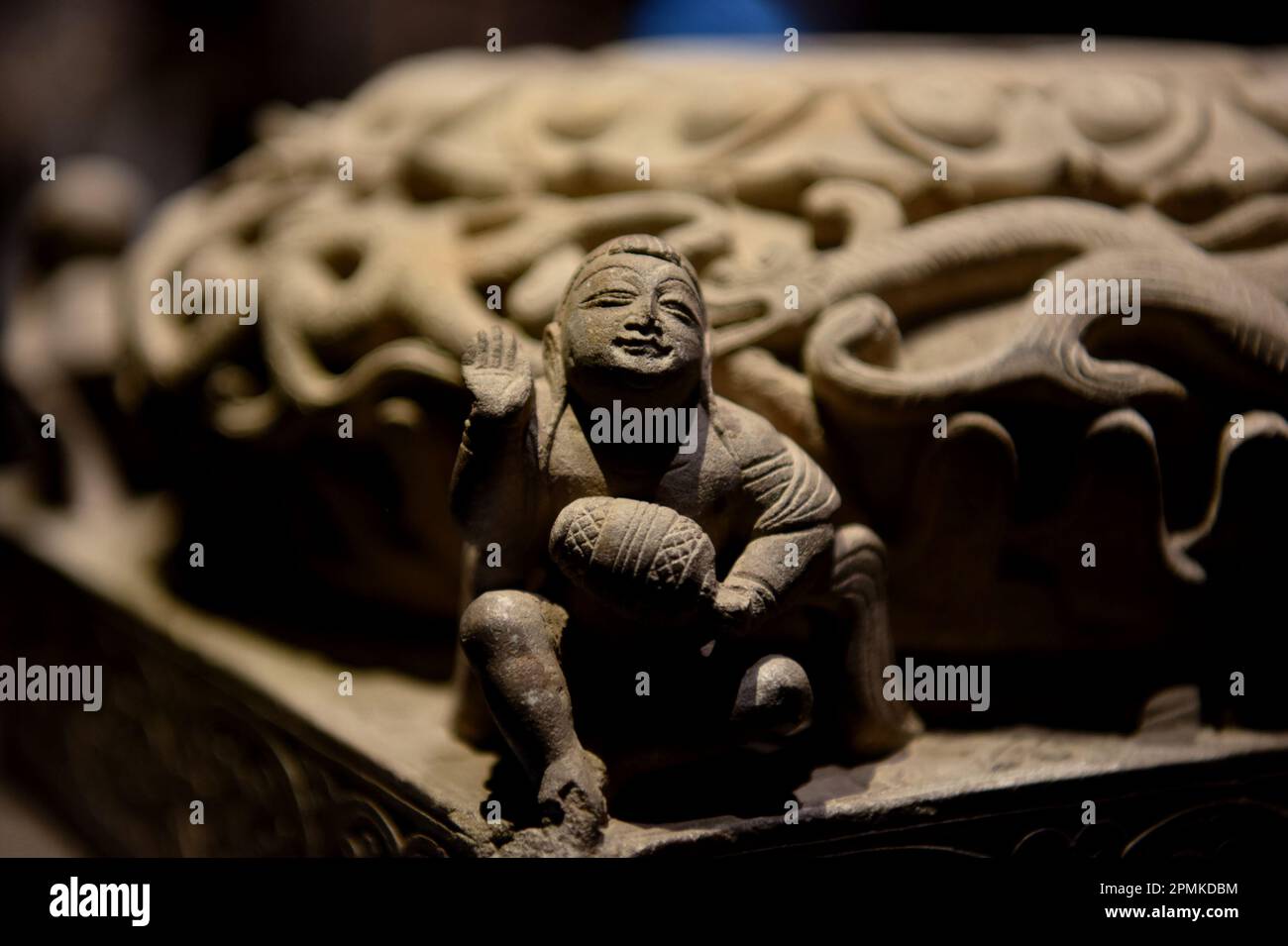 DATONG, CHINA - APRIL 11, 2023 - Stone pillars unearthed from the tomb ...