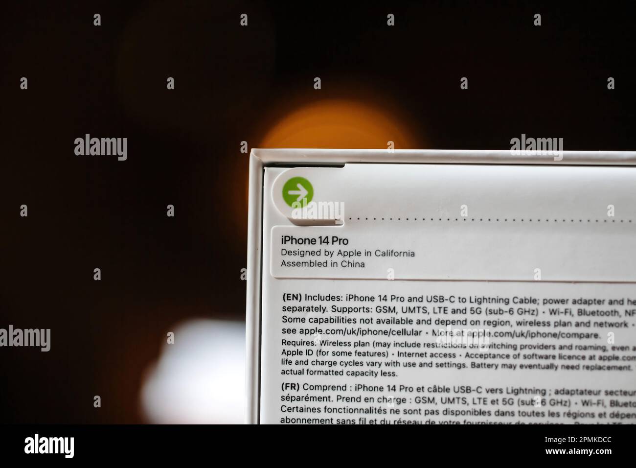 London, united Kingdom - Sep 26, 2022: Macro shot close-up of Tear here ...