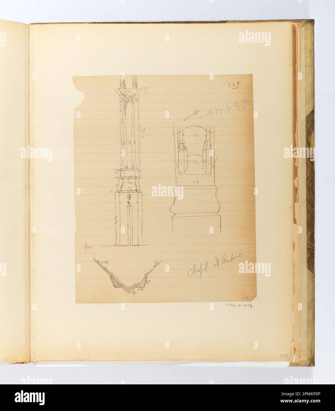 Sketch of column in gothic style hi-res stock photography and images ...