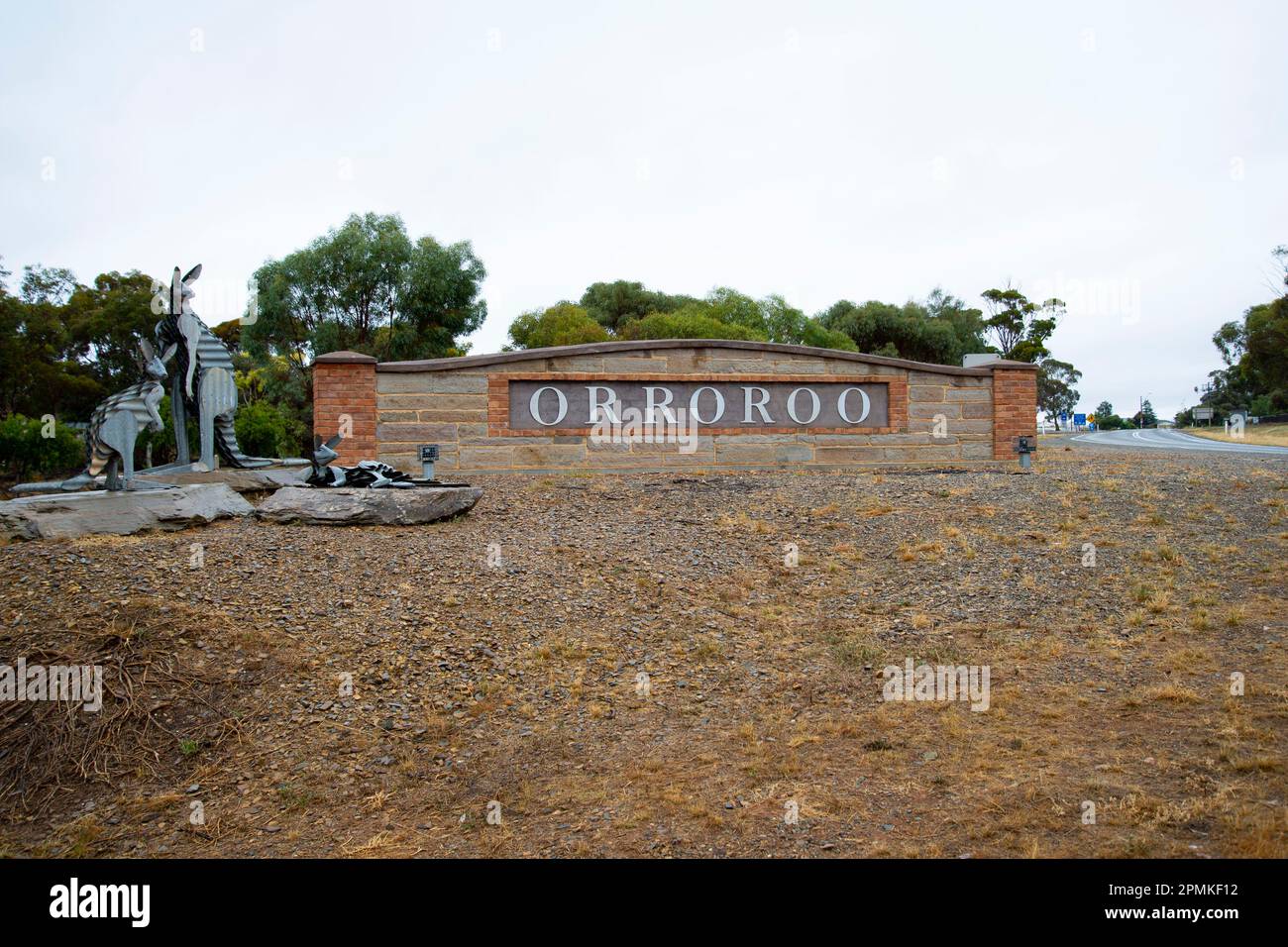 Welcome Sign to Orroroo - South Australia Stock Photo - Alamy