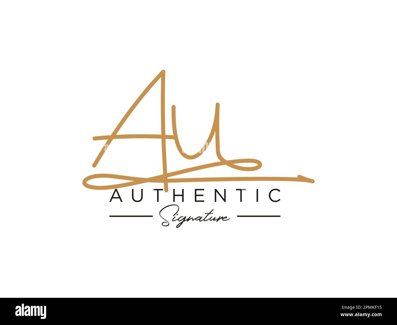 AU Signature Logo Template Vector Stock Vector Image & Art - Alamy