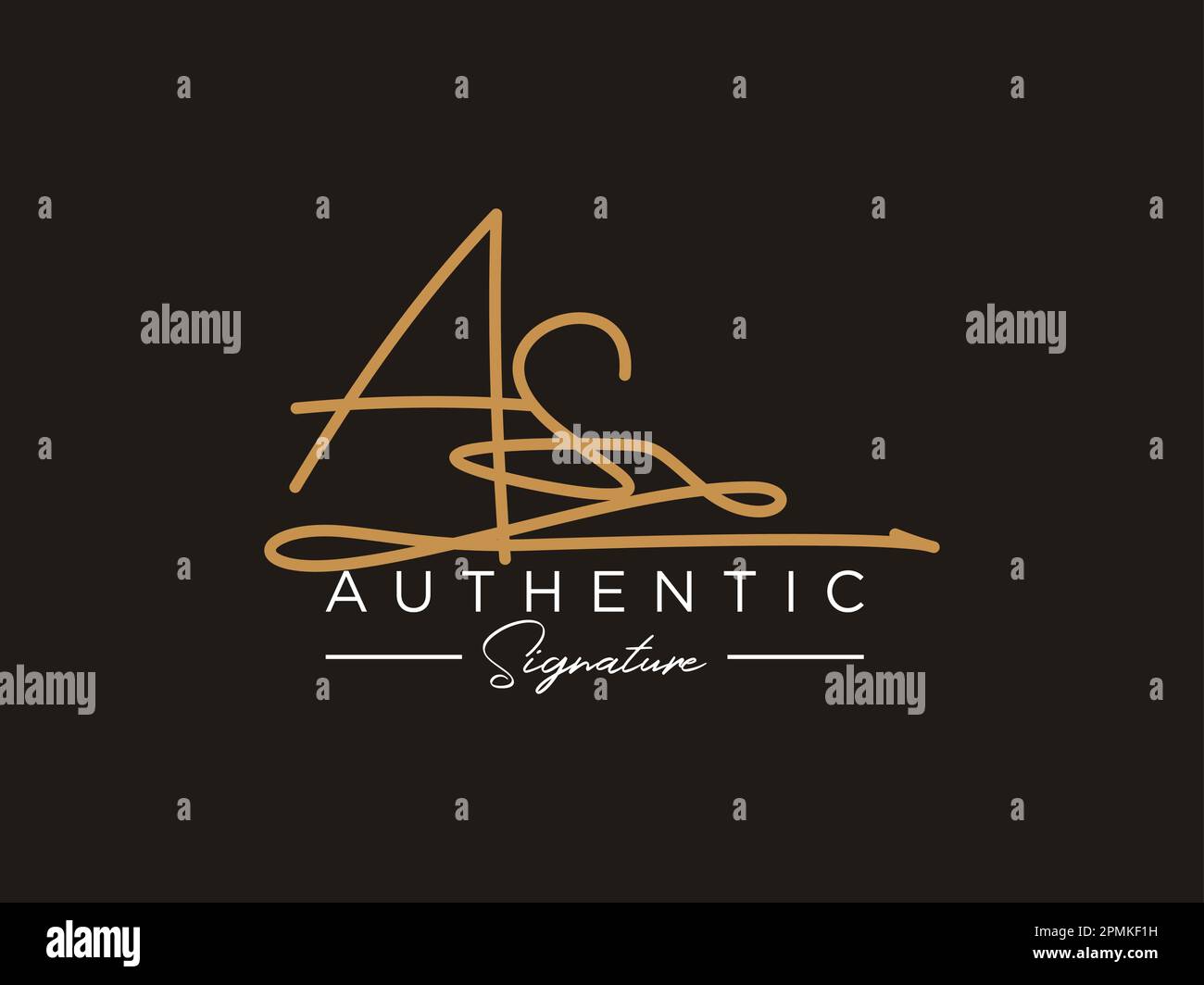 AS Signature Logo Template Vector Stock Vector Image & Art - Alamy
