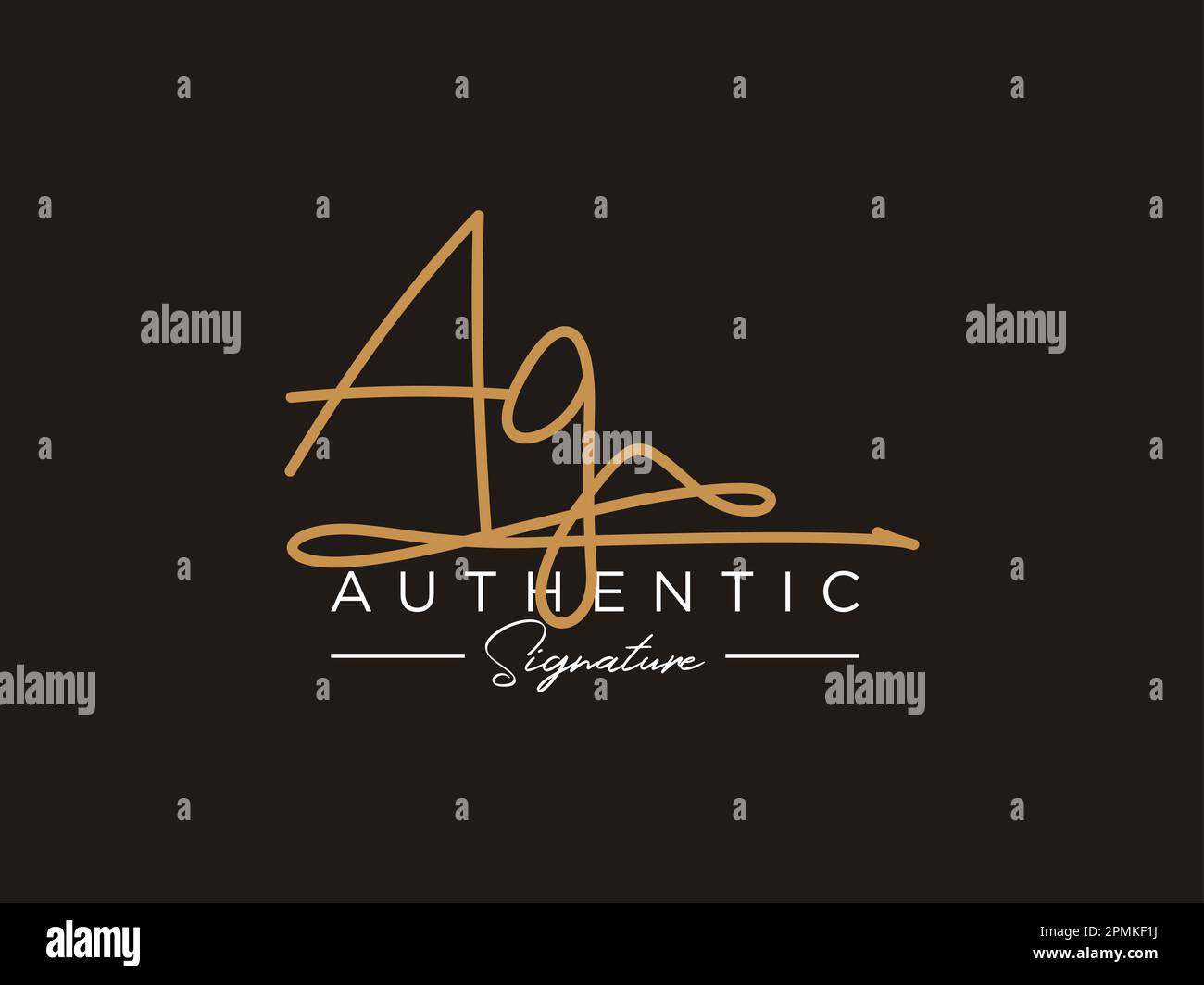 Initial letter logo ag vector vectors hi-res stock photography and ...