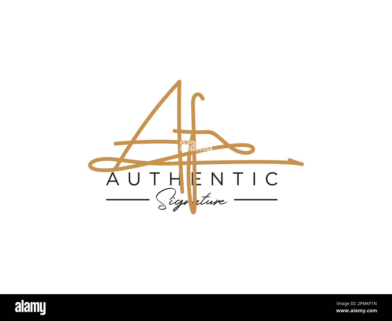 AF Signature Logo Template Vector Stock Vector Image & Art - Alamy