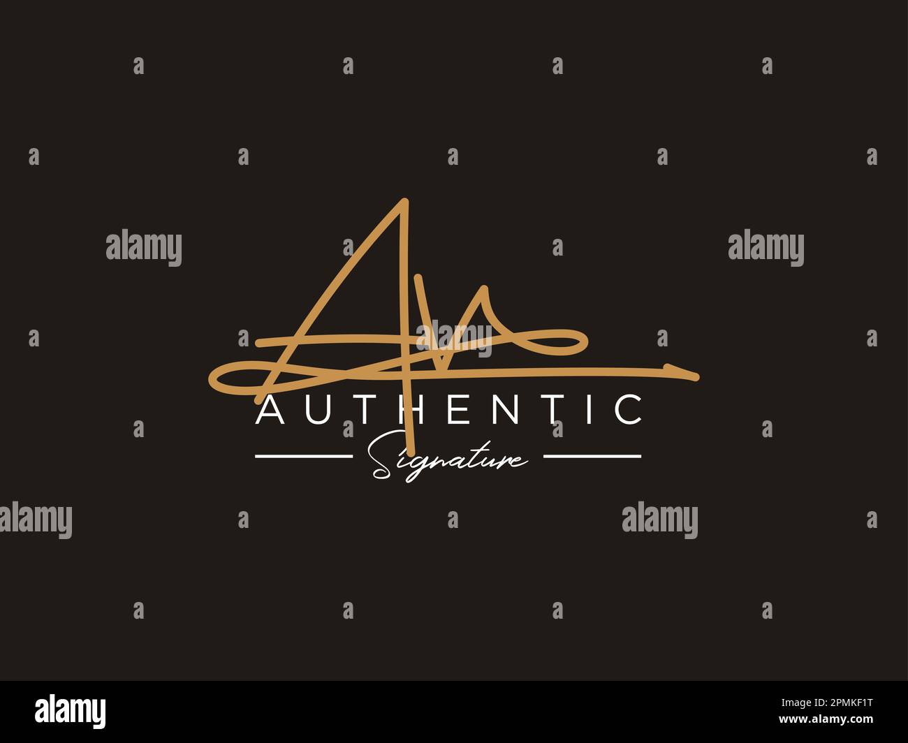 AV Signature Logo Template Vector Stock Vector Image & Art - Alamy