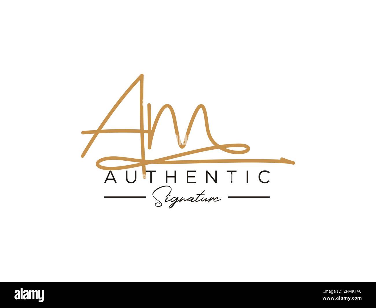 AM Signature Logo Template Vector Stock Vector Image & Art - Alamy