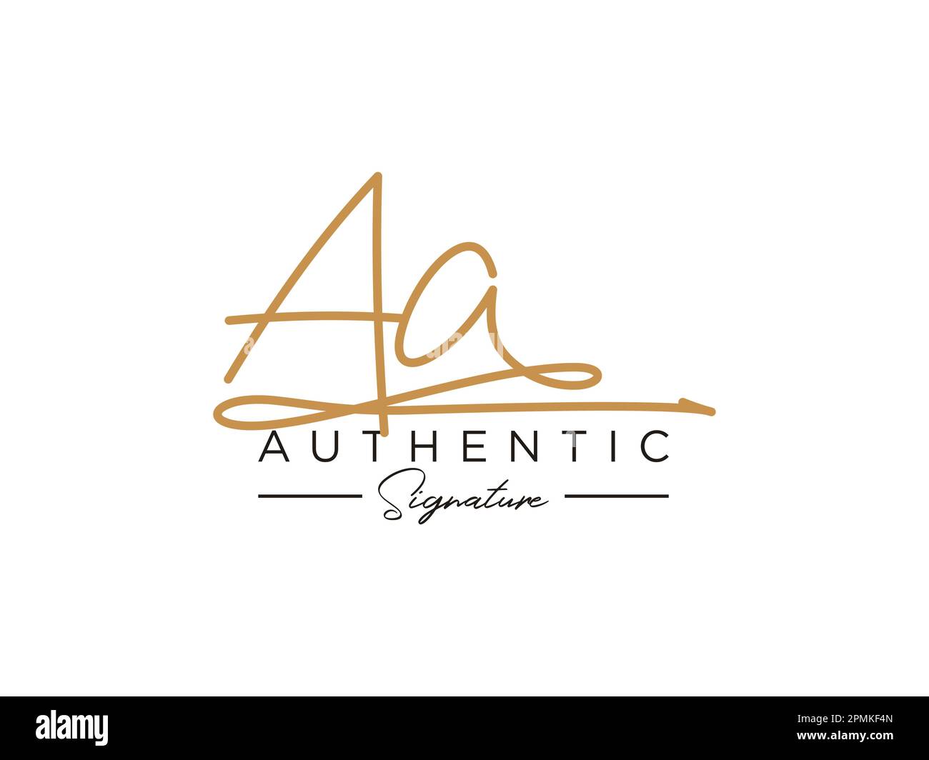 AA Signature Logo Template Vector Stock Vector Image & Art - Alamy