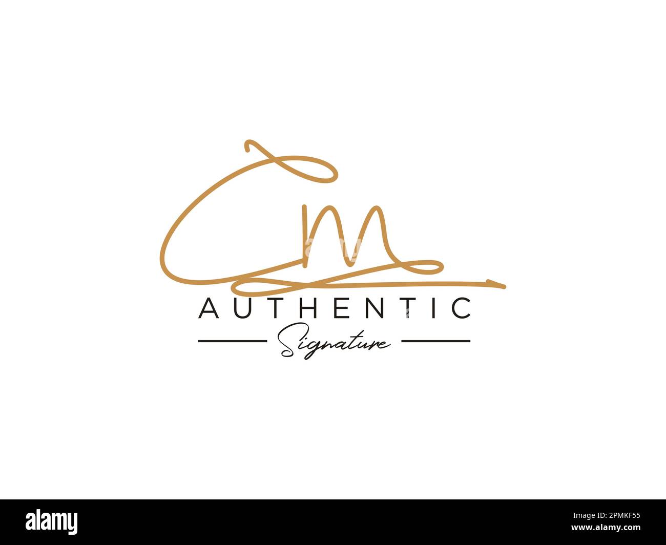 CM Signature Logo Template Vector Stock Vector Image & Art - Alamy