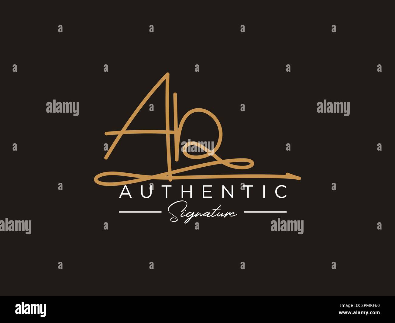 AB Signature Logo Template Vector Stock Vector Image & Art - Alamy