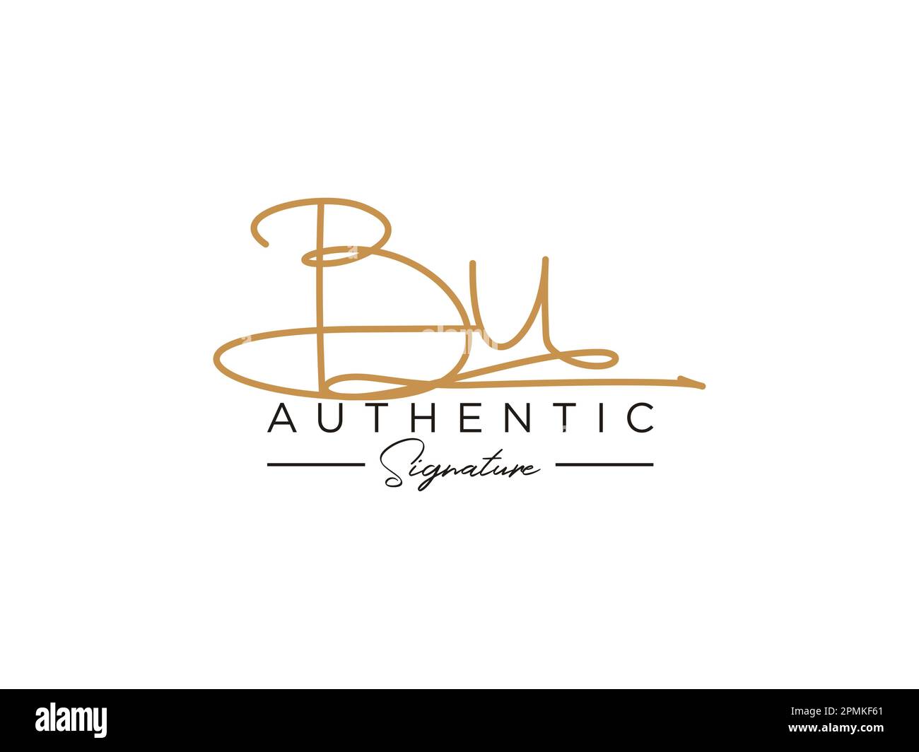 BU Signature Logo Template Vector Stock Vector Image & Art - Alamy
