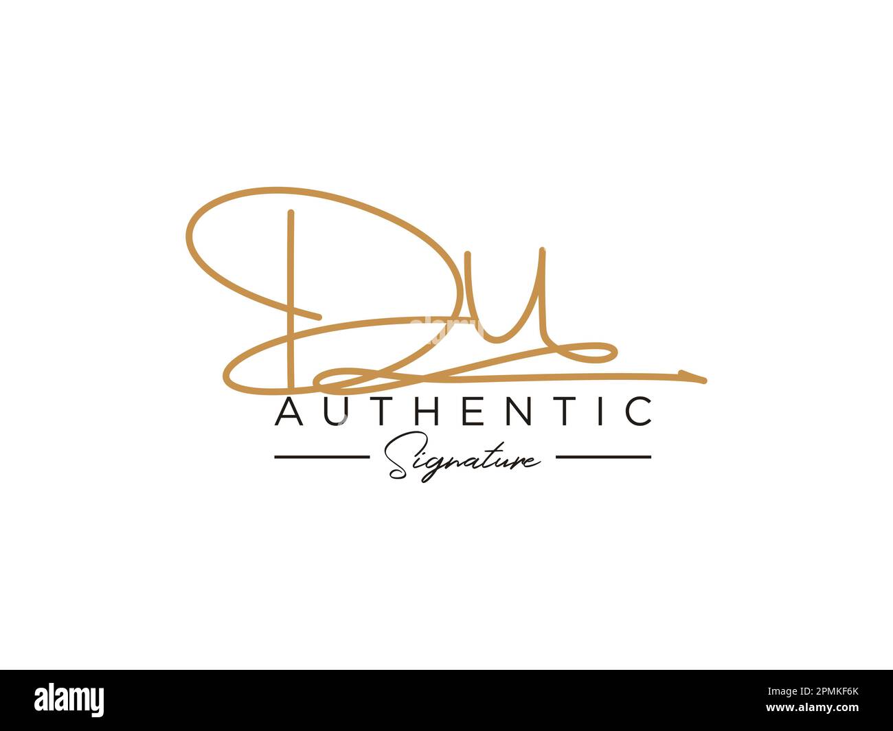 DU Signature Logo Template Vector Stock Vector Image & Art - Alamy