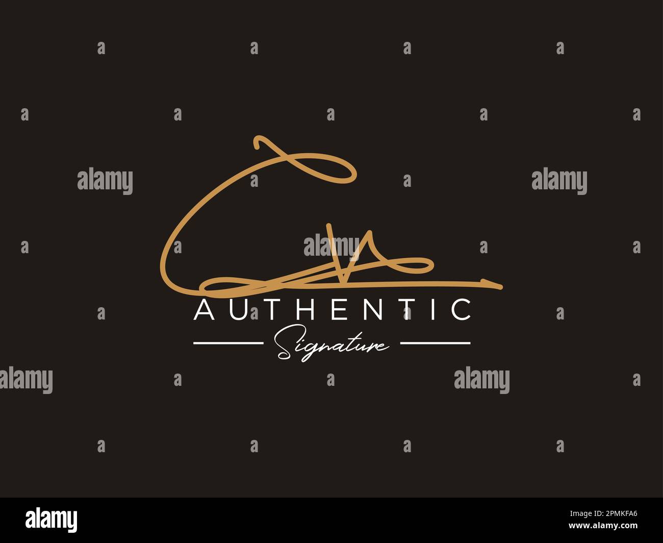 CV Signature Logo Template Vector Stock Vector Image & Art - Alamy