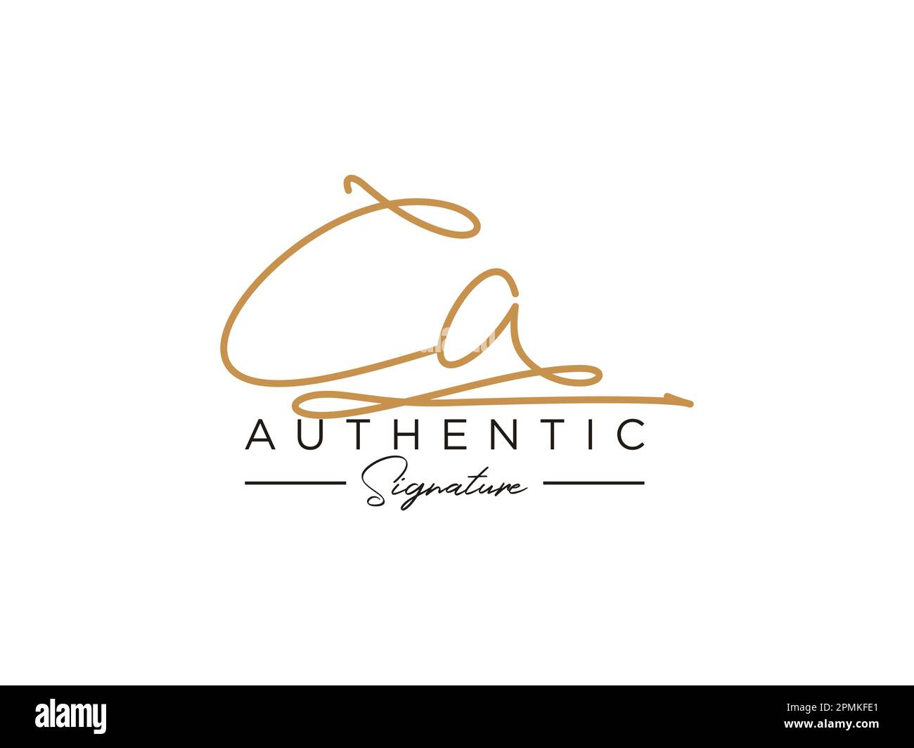 CA Signature Logo Template Vector Stock Vector Image & Art - Alamy
