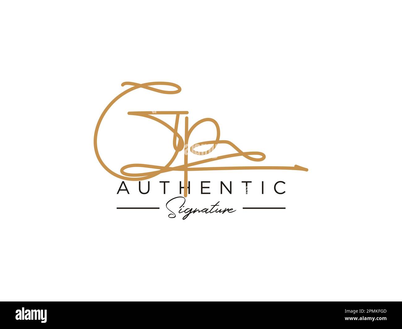 GP Signature Logo Template Vector Stock Vector Image & Art - Alamy
