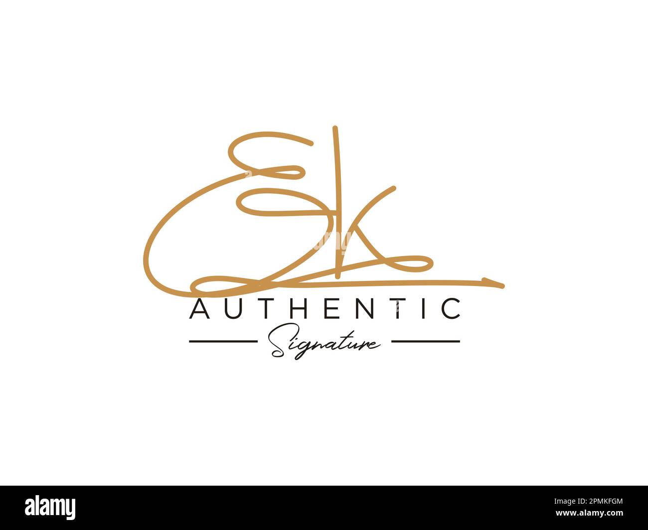 EK Signature Logo Template Vector Stock Vector Image & Art - Alamy