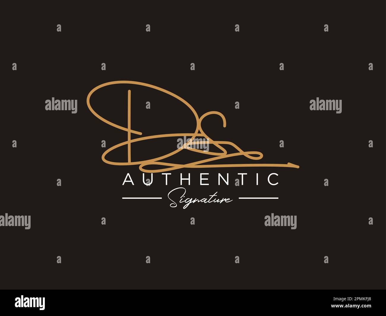 DS Signature Logo Template Vector Stock Vector Image & Art - Alamy