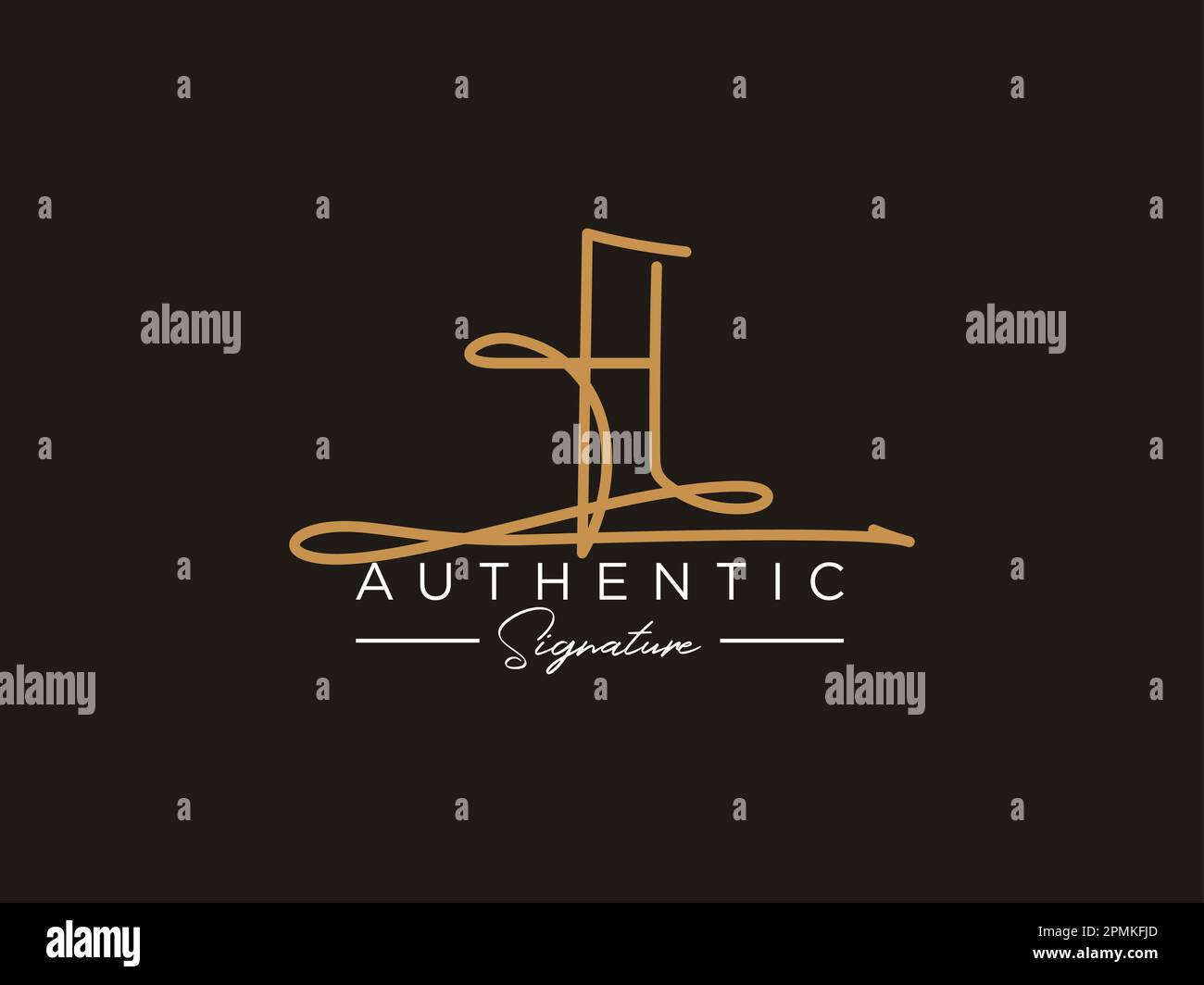 FL Signature Logo Template Vector Stock Vector Image & Art - Alamy